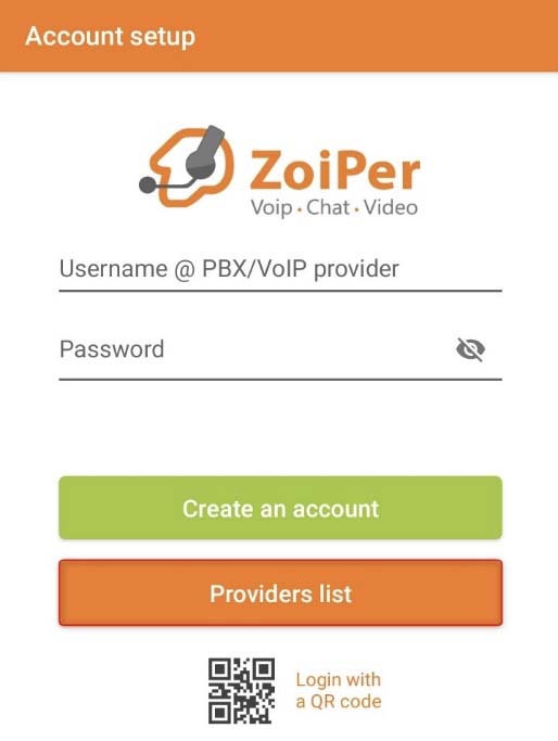 Configuring the ZoiPer Android App with CalnCall