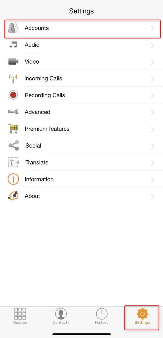 Configuring ZoiPer iOS & Mac with CalnCall