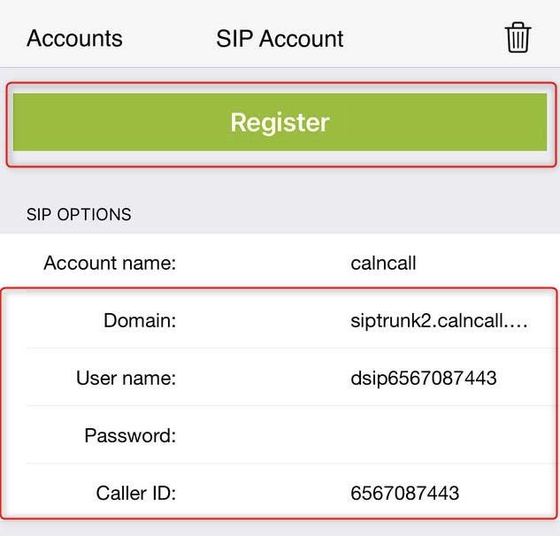 Configuring ZoiPer iOS & Mac with CalnCall