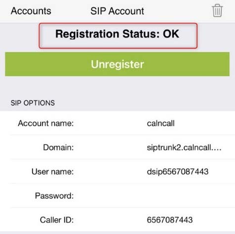 Configuring ZoiPer iOS & Mac with CalnCall