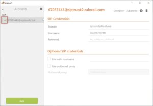 How to configure CallaCloud on your ZoiPer Windows app